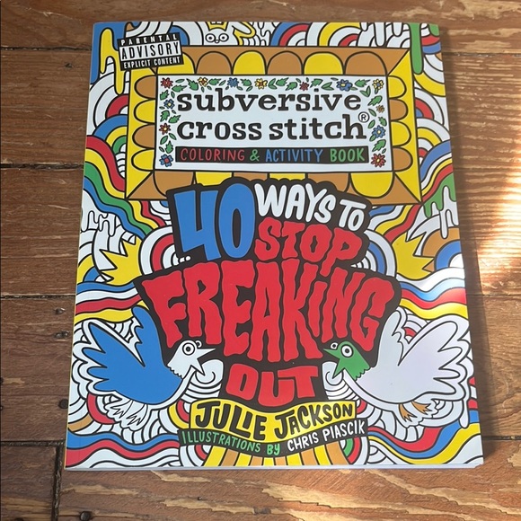 julie jackson | Other | Subversive Cross Stitch Coloring Activity Book ...